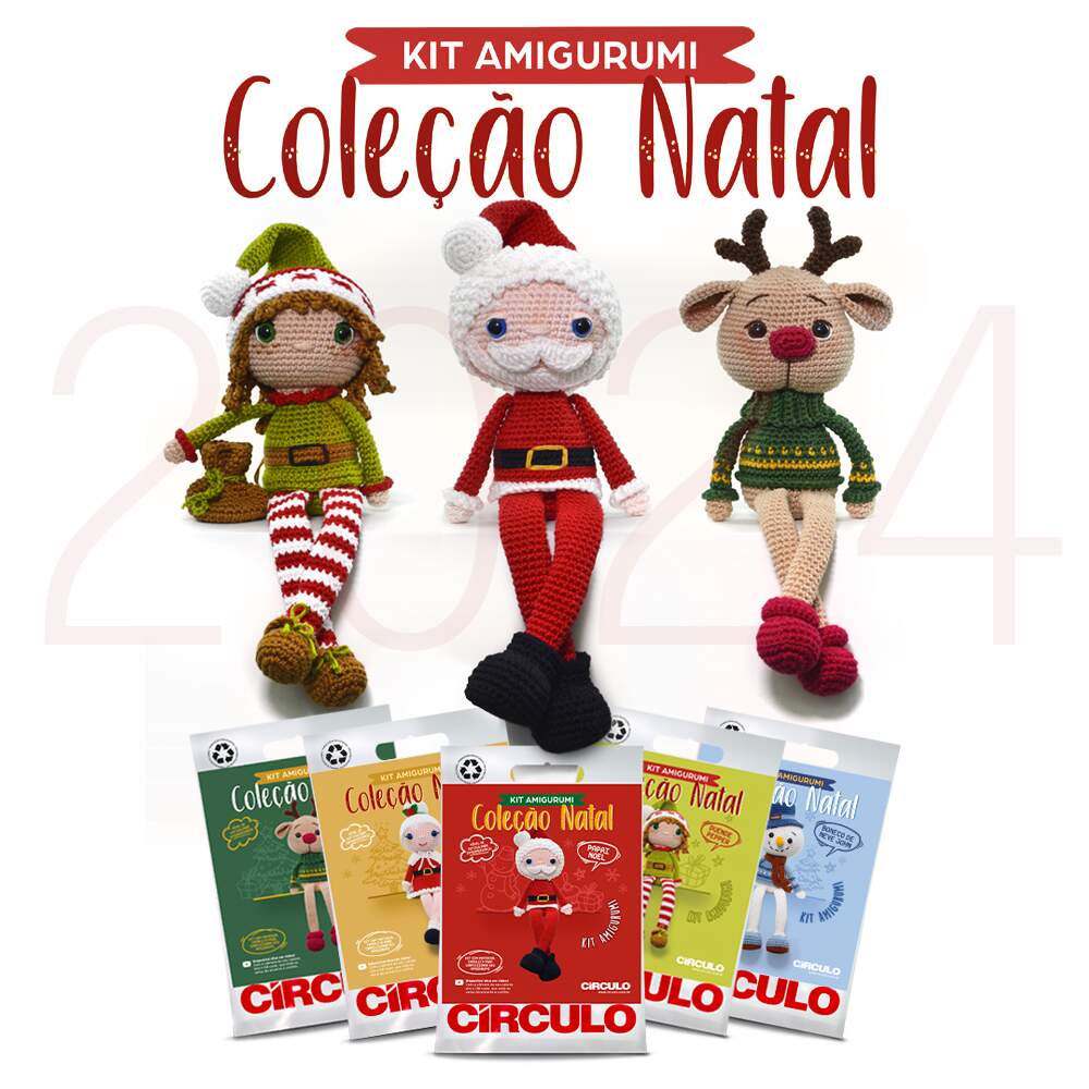 Círculo - Kit Amigurumi - Coleção Natal 2024